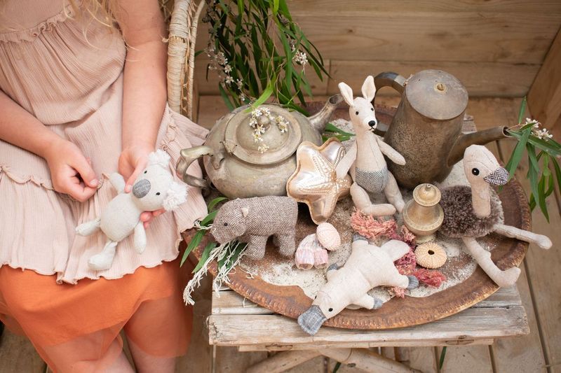 Mini Wally Wombat Rattle - Nana Huchy